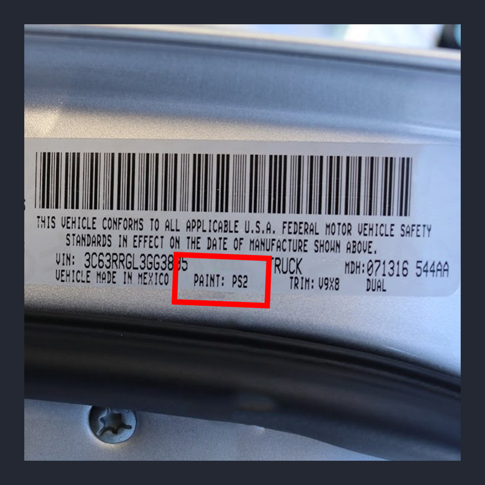 Find Your Paint Code – Bumper-King