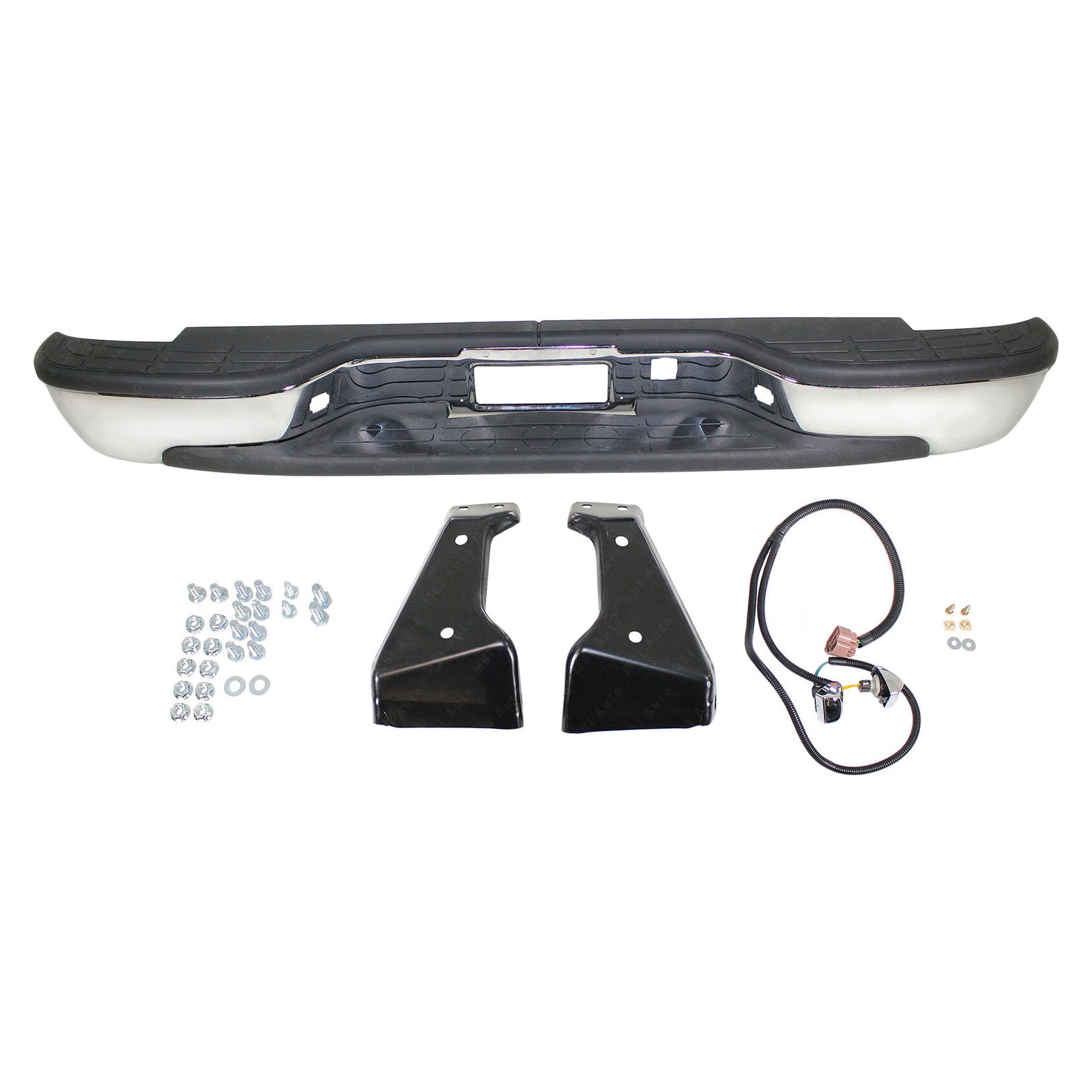 Chevrolet Silverado / GMC Sierra 1999 - 2005 Rear Chrome Bumper Assemb ...