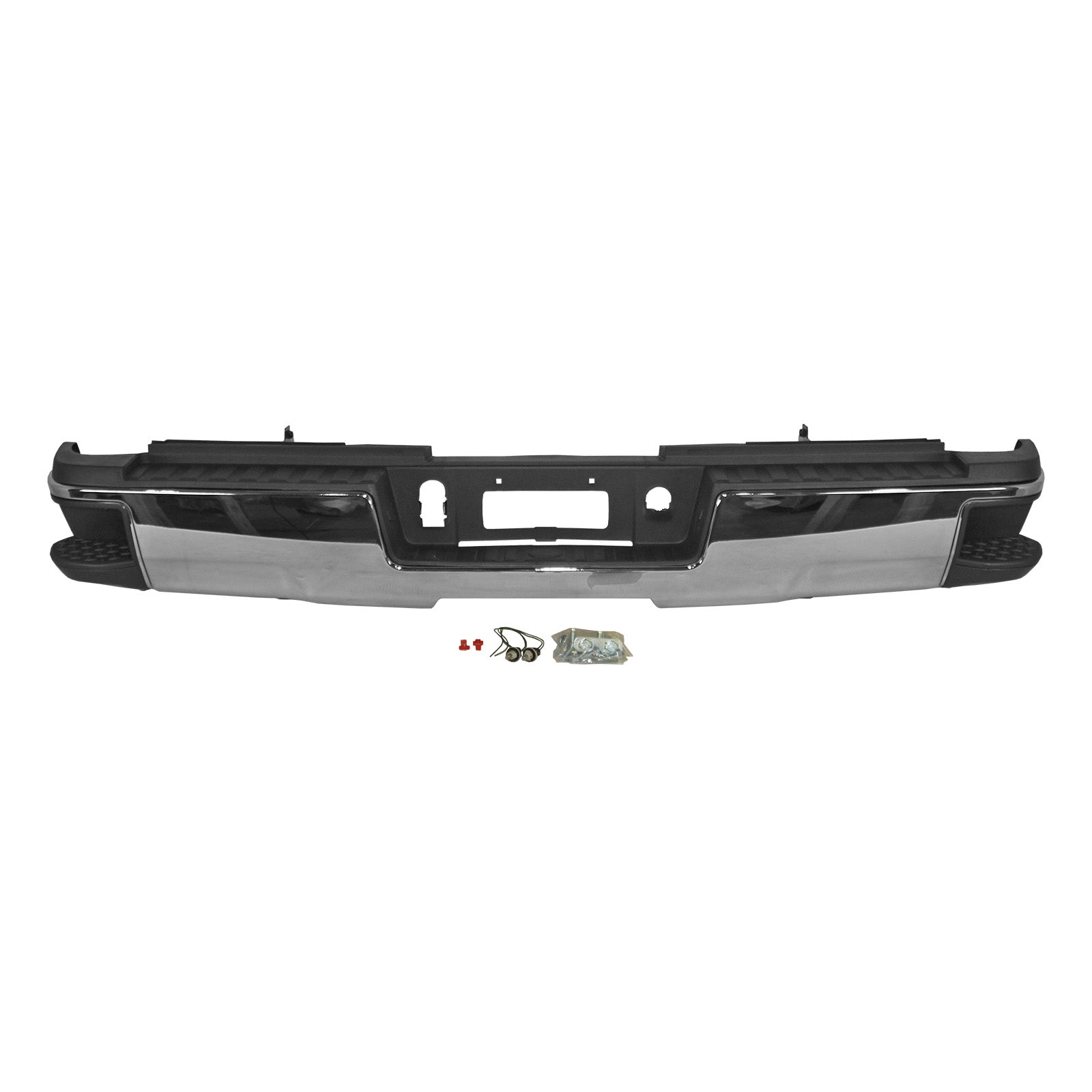 Chevrolet Silverado & GMC Sierra 2015-2019 Chrome Rear Bumper Assembly ...