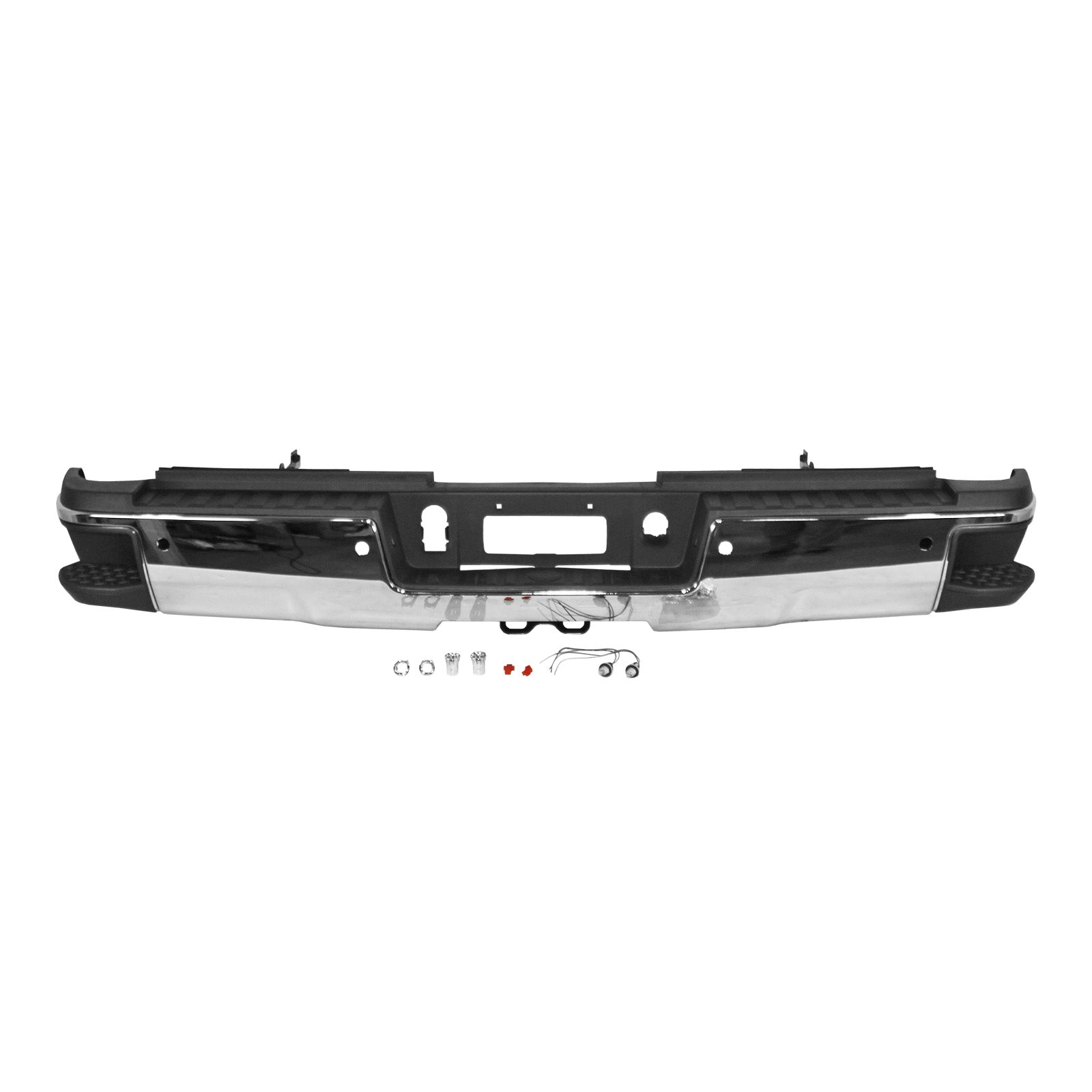 Chevrolet Silverado / GMC Sierra 2015 - 2019 Rear Chrome Bumper Assemb ...