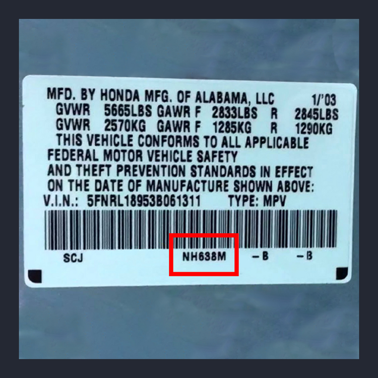 Find Your Paint Code – Bumper-King