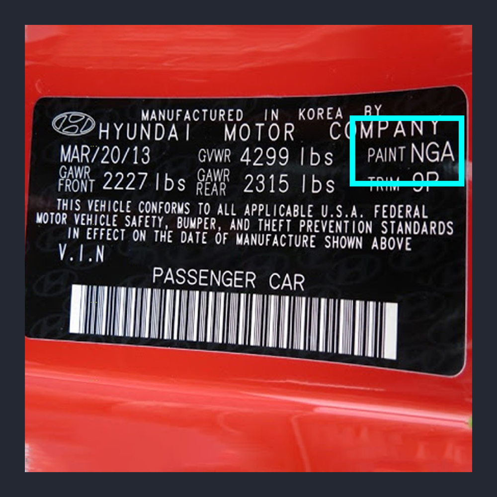 Find Your Paint Code – Bumper-King