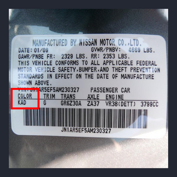 Find Your Paint Code – Bumper-King